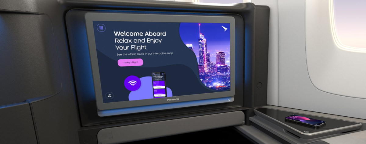Panasonic Avionics adds larger 4K OLED options to its Astrova aircraft internal entertainment ...