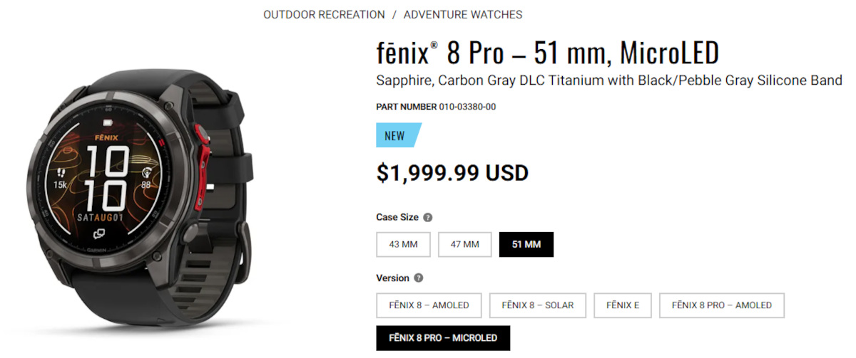 Garmin launches the first microLED smartwatch, with a round 1.4" 4,500 ...